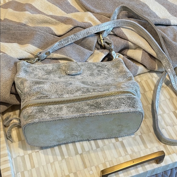 Anthropologie | Bags | Anthropologie Miss Albright Silver Crossbody Bag ...